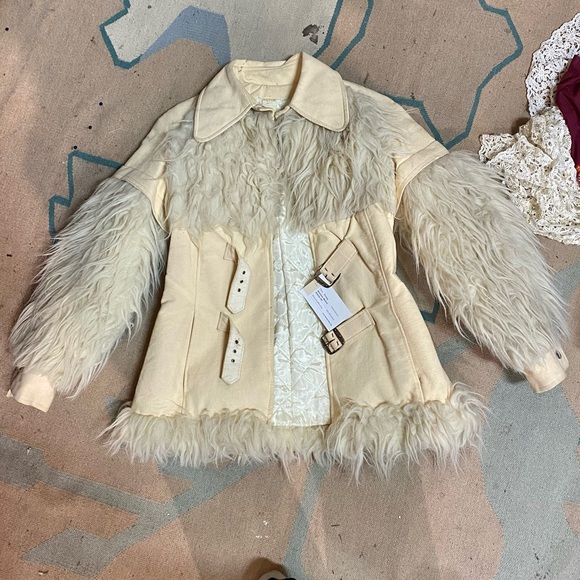 Vintage | Jackets & Coats | Vintage Faux Fur Suede Fuzzy Jacket Quilted ...